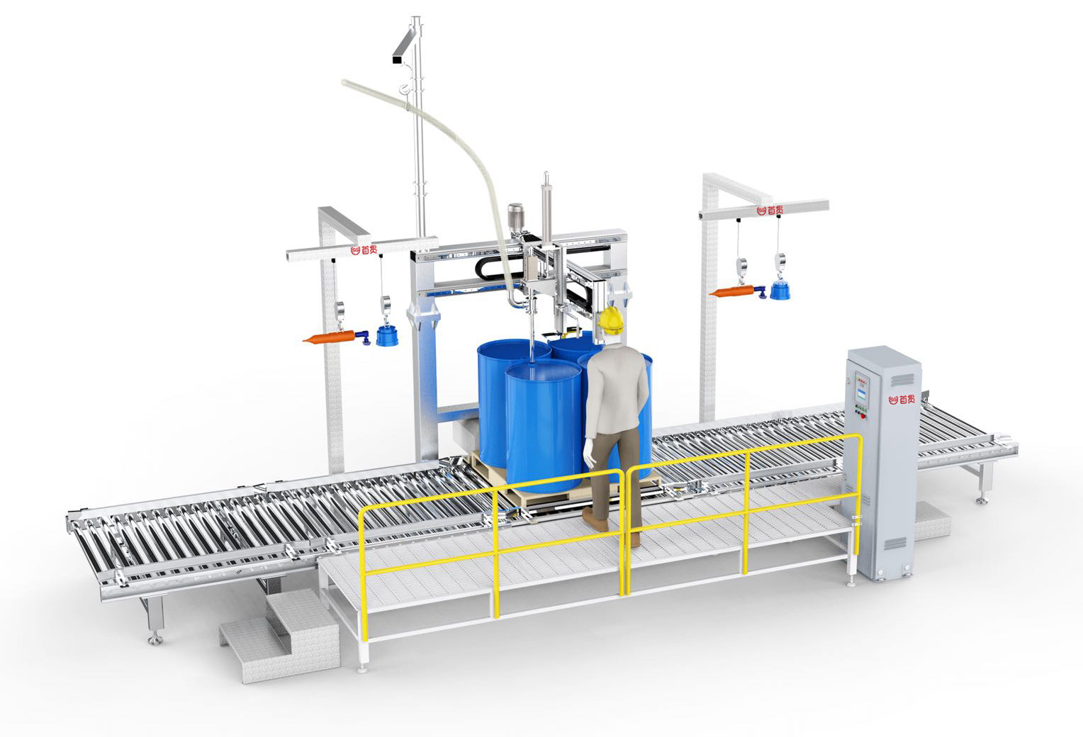 Electric IBC Filling Machine 10L - 50L Filling Range For Liquid Surface ...